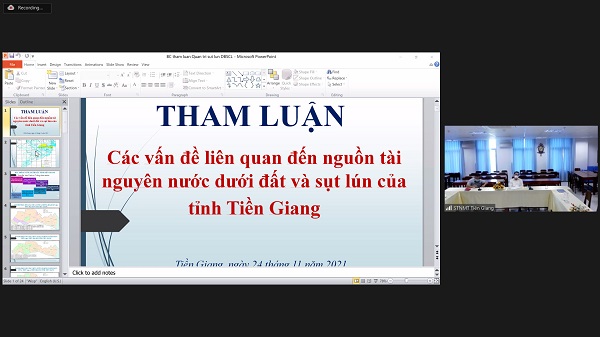 Dragon Mekong Institute - Hội thảo trực tuyến về “Quản trị về sụt lún ...
